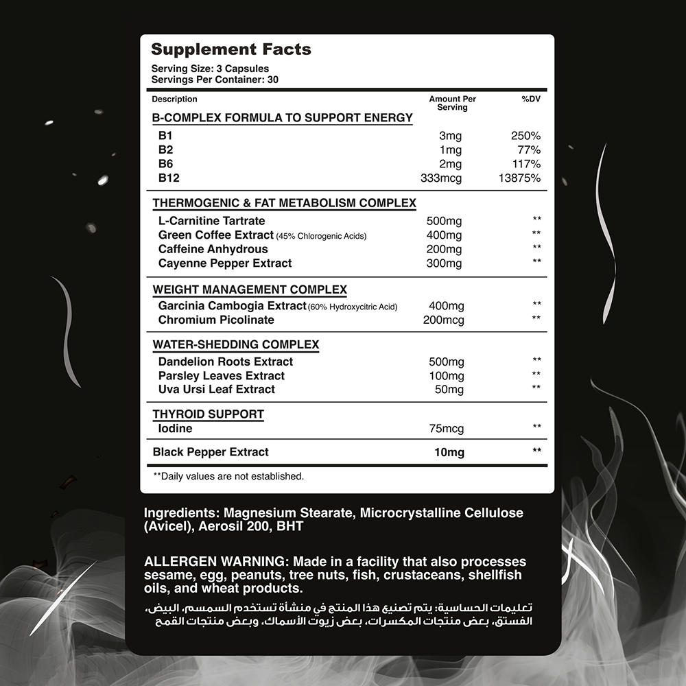 Black Burn 5.0 - 30Serv - 90Capsules – Muscle Add